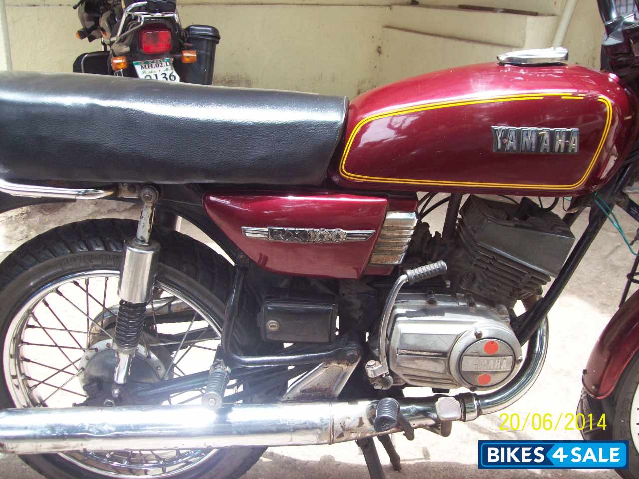 Used 1991 model Yamaha RX 100 for sale in Mumbai. ID 117203. Maroon ...