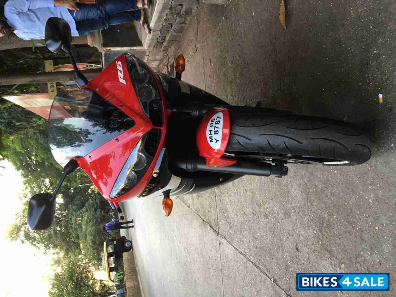 Used 2005 model Yamaha YZF R6 for sale in Mumbai. ID 124080. Red Black ...