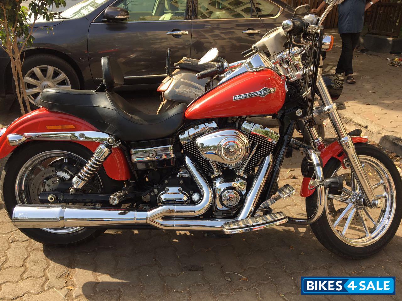 Orange Harley Davidson Dyna FXDC Super Glide Custom Picture 1. Bike ID ...