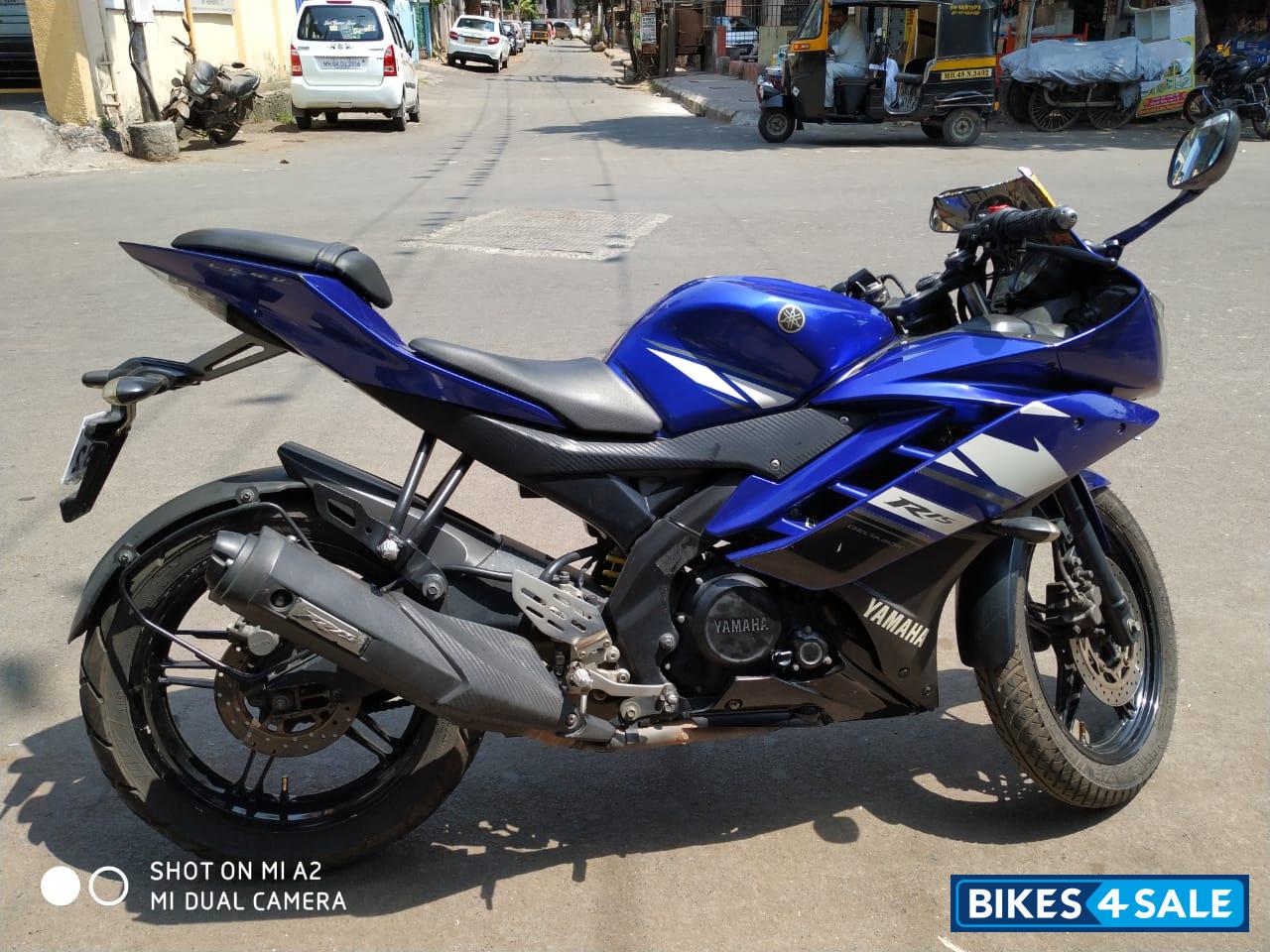 Used 2012 model Yamaha YZF R15 V2 for sale in Palghar. ID 242850. Blue ...