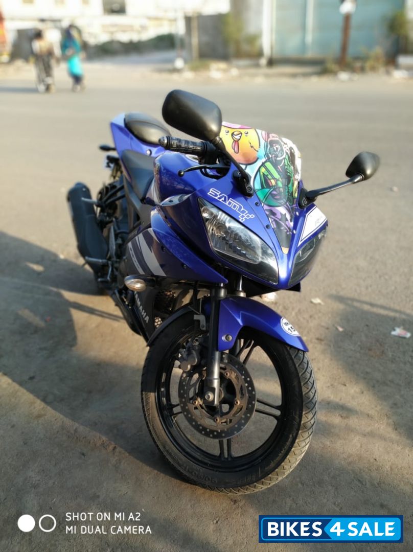 Used 2012 model Yamaha YZF R15 V2 for sale in Palghar. ID 242850. Blue ...