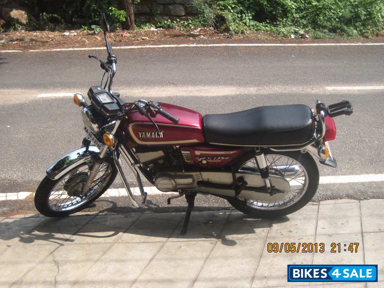 Used 2000 model Yamaha RX 135 for sale in Bangalore. ID 100580. Maroon ...