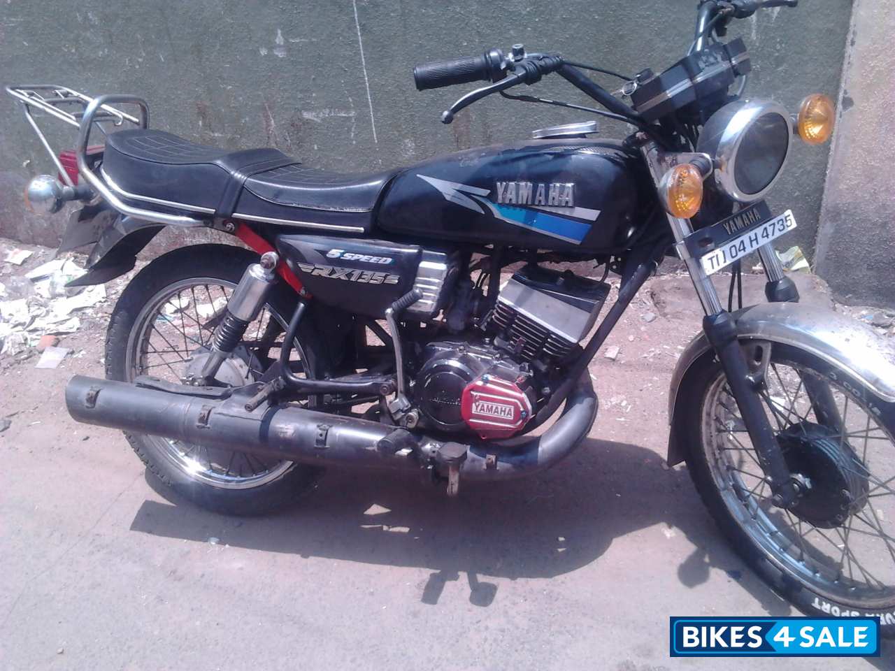 Used 2000 model Yamaha RX 135 for sale in Chennai. ID 112083. Black colour - Bikes4Sale