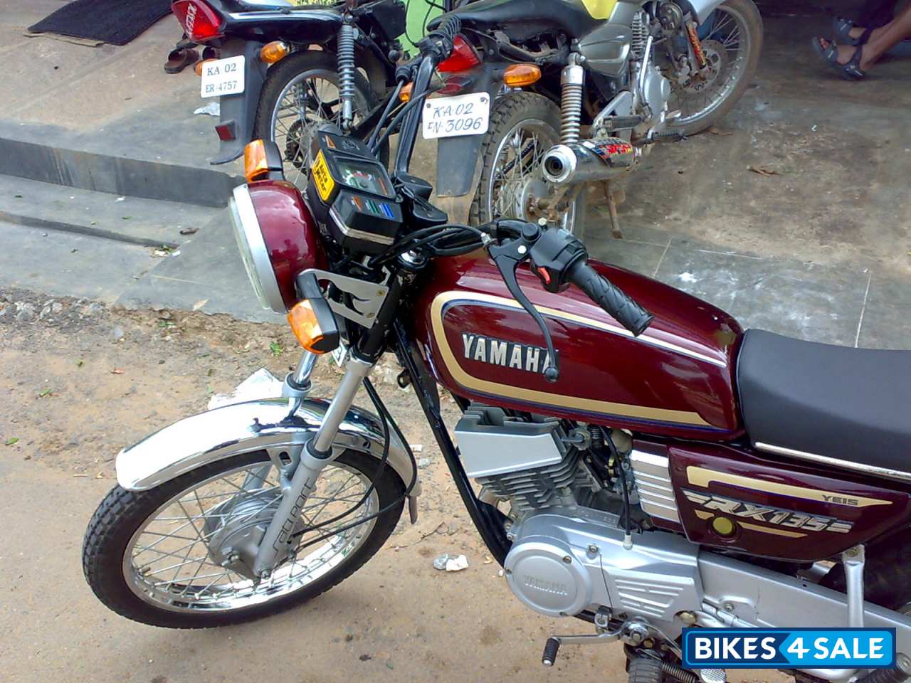 Used 2005 model Yamaha RX 135 for sale in Bangalore. ID 28274. Maron colour - Bikes4Sale