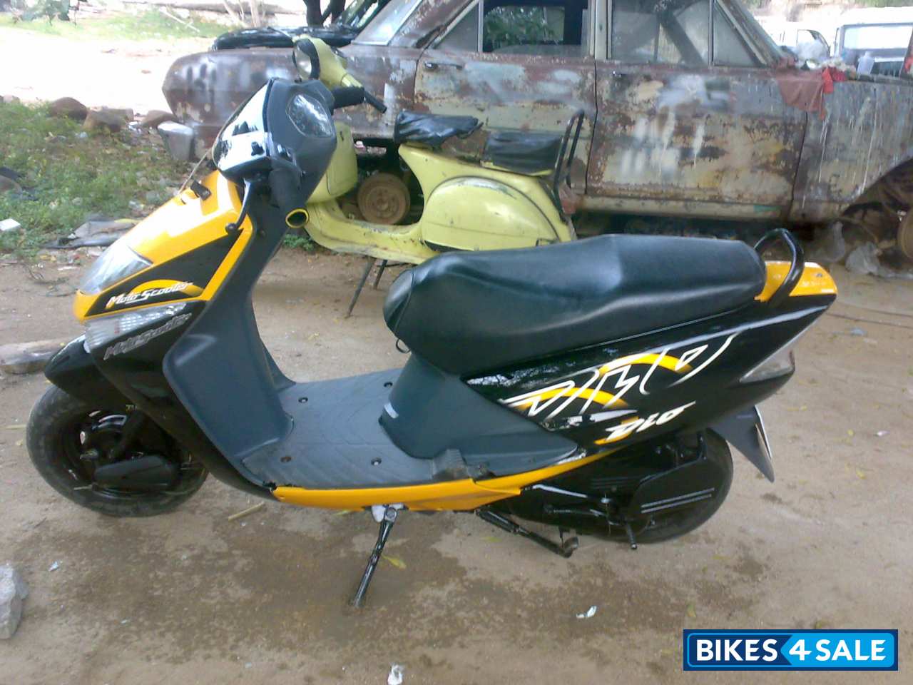 Yellow Honda Dio Modified In Kerala