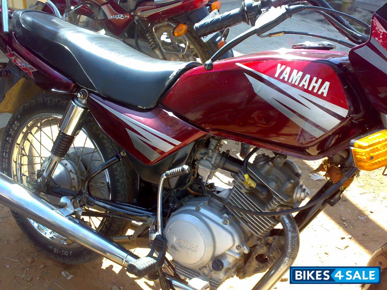 Used 2000 model Yamaha YBX for sale in Shimoga. ID 43055. Meroon Red colour - Bikes4Sale
