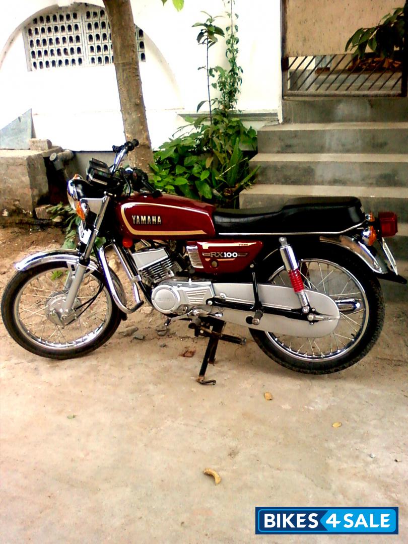 Used 2000 model Yamaha RX 135 for sale in Guntur. ID 49079. Red colour - Bikes4Sale