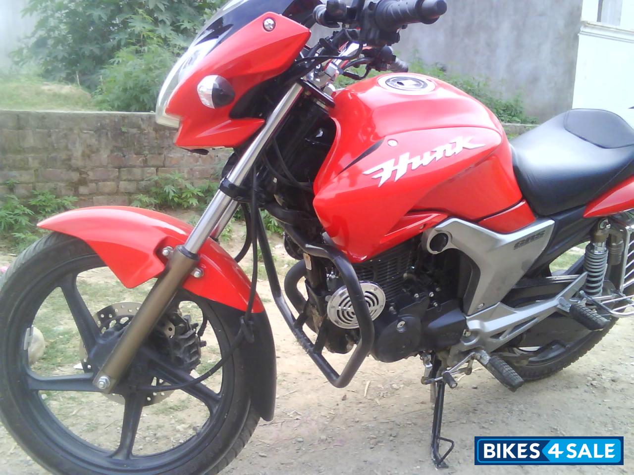 Used 2008 model Hero Hunk for sale in Patiala. ID 50077. Red colour - Bikes4Sale