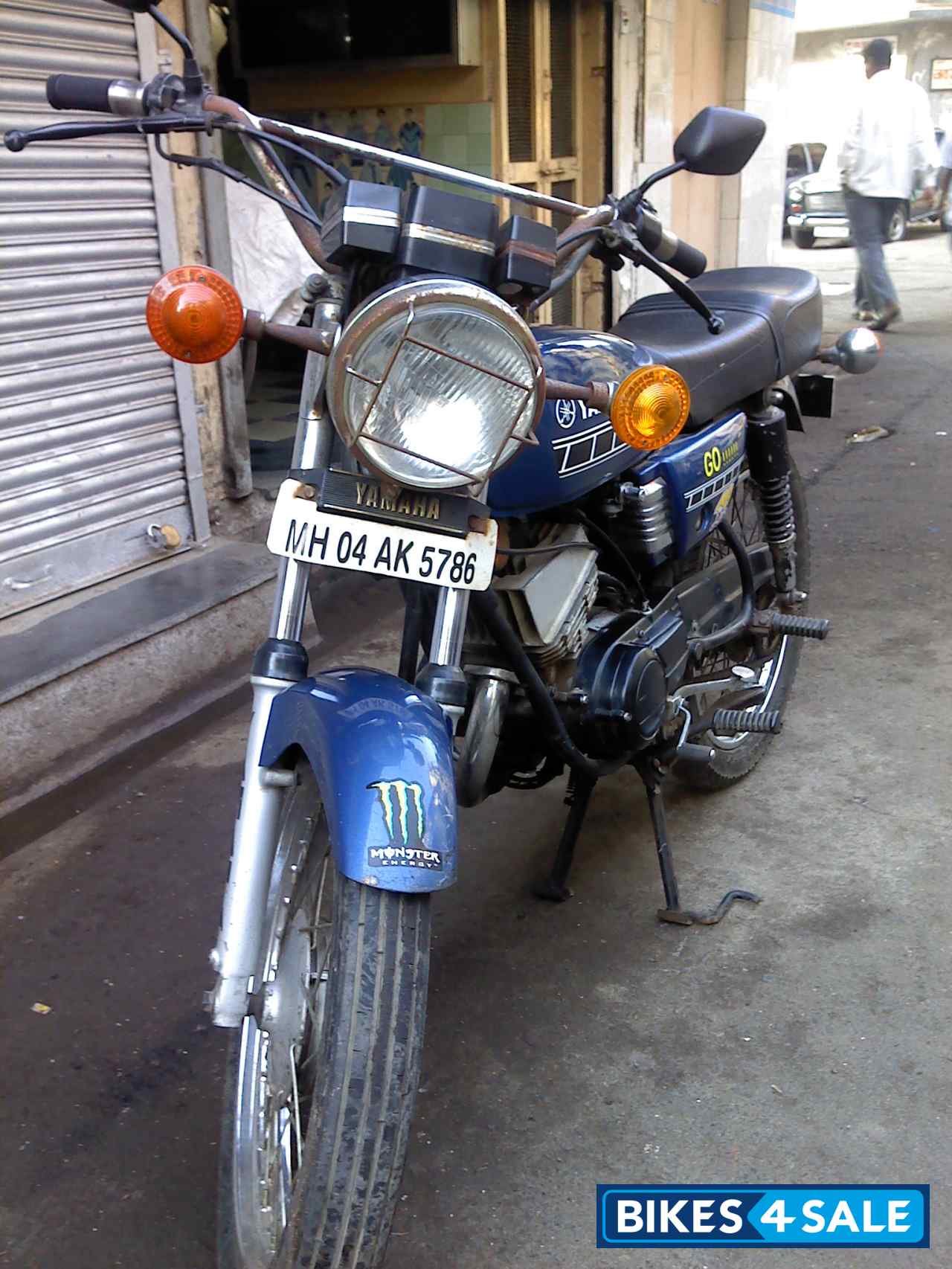 Used 1998 model Yamaha RX 135 for sale in Panaji. ID 73564. Blue colour - Bikes4Sale