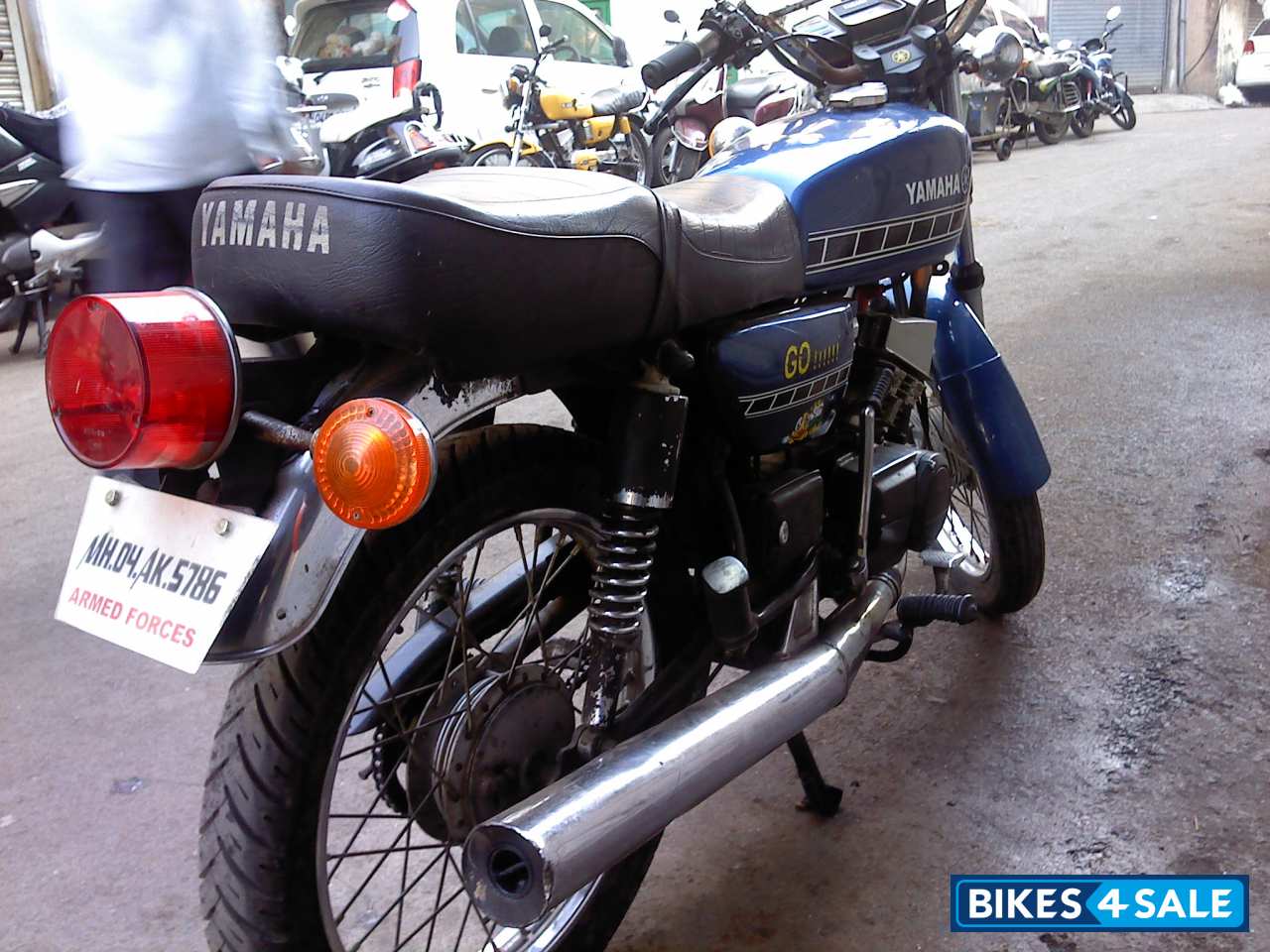 Used 1998 model Yamaha RX 135 for sale in Panaji. ID 73564. Blue colour - Bikes4Sale