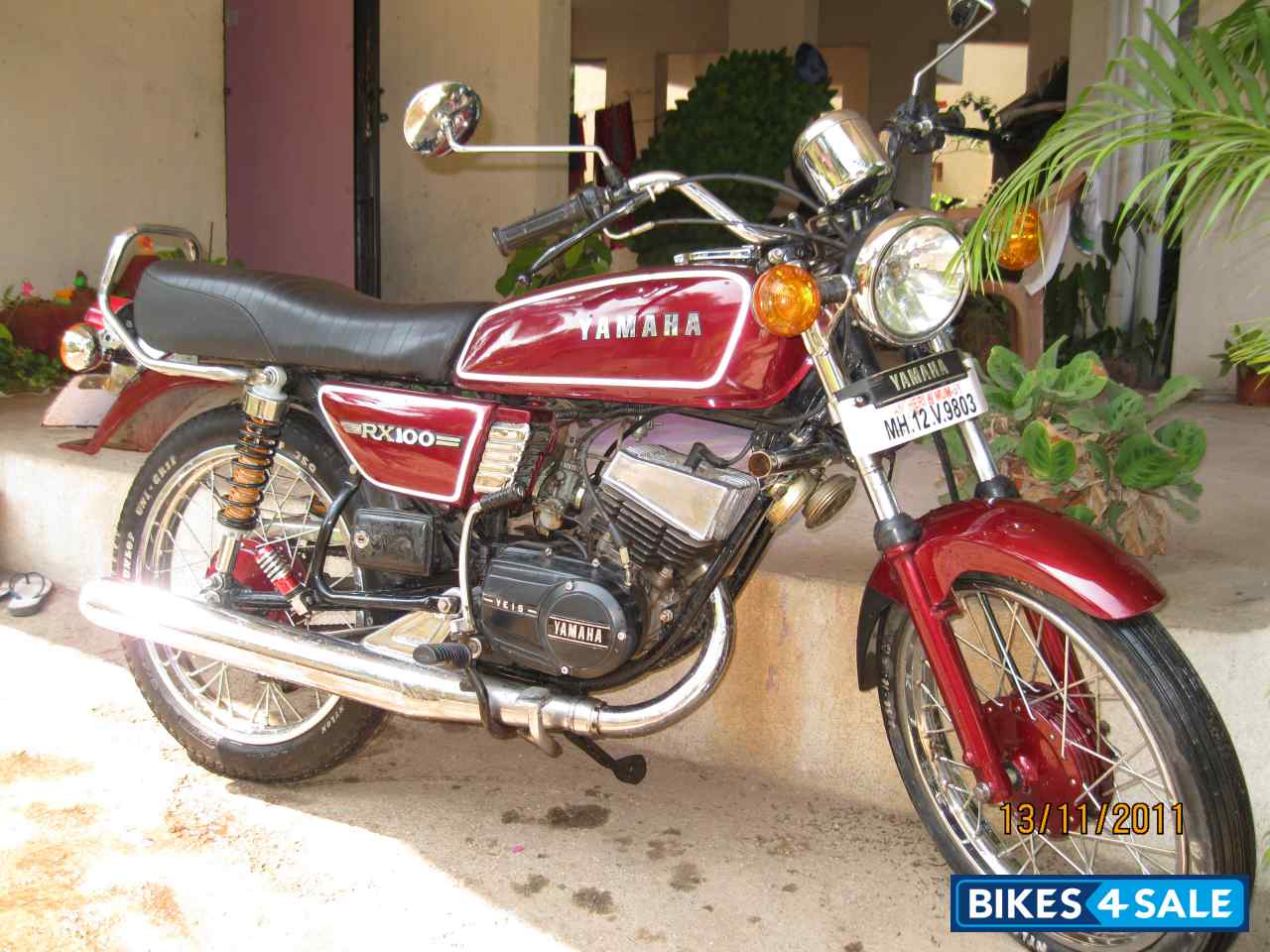 Used 1994 model Yamaha RX 100 for sale in Mumbai. ID 79718. Maroon ...