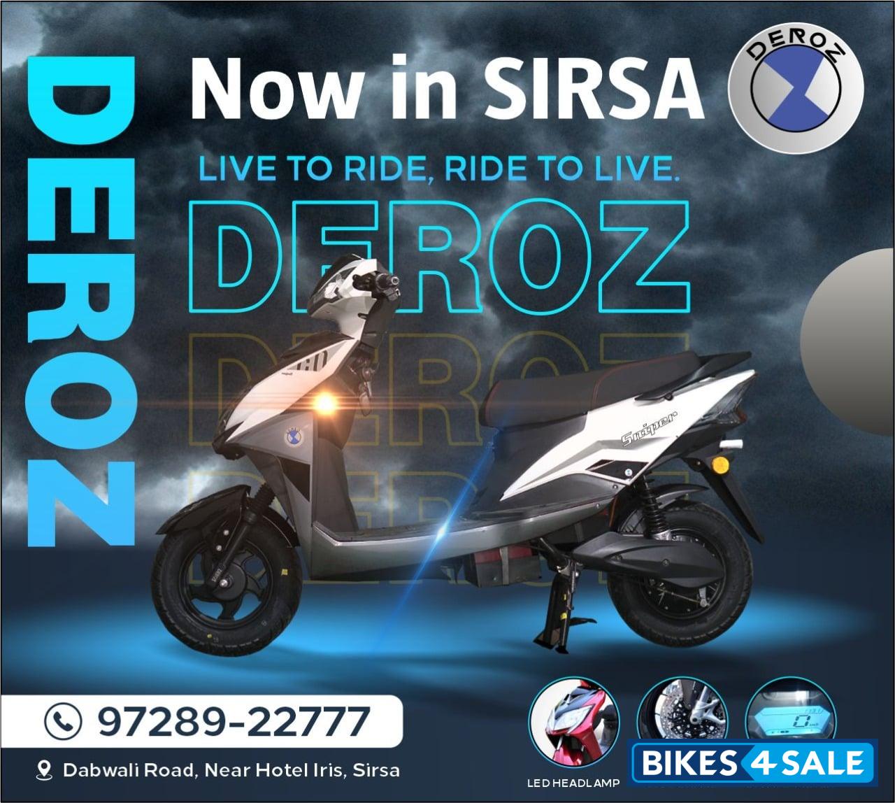 Deroz Sniper price, specs, mileage, colours, photos and reviews ...