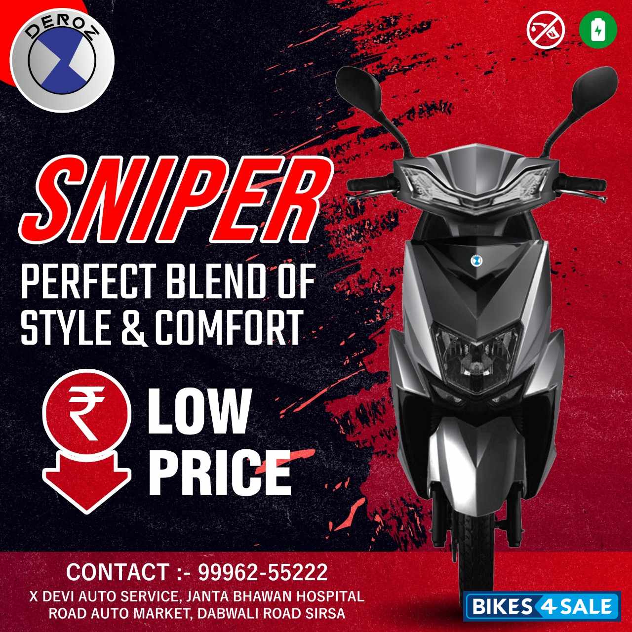 Deroz Sniper price, specs, mileage, colours, photos and reviews ...