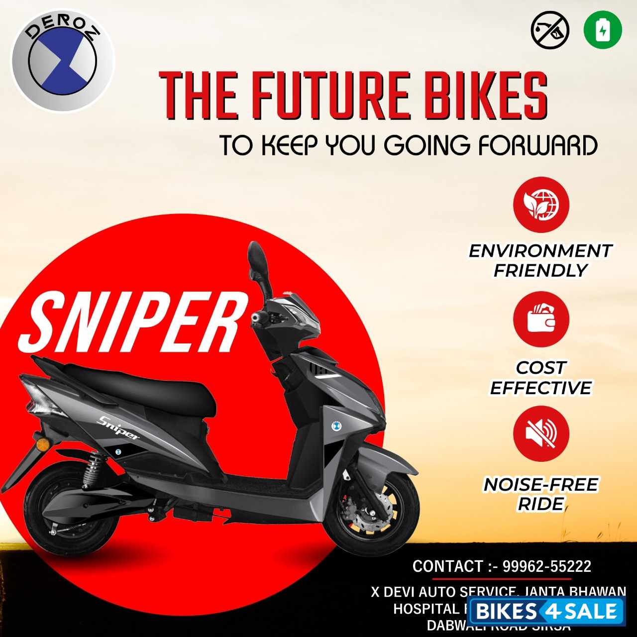 Deroz Sniper price, specs, mileage, colours, photos and reviews ...