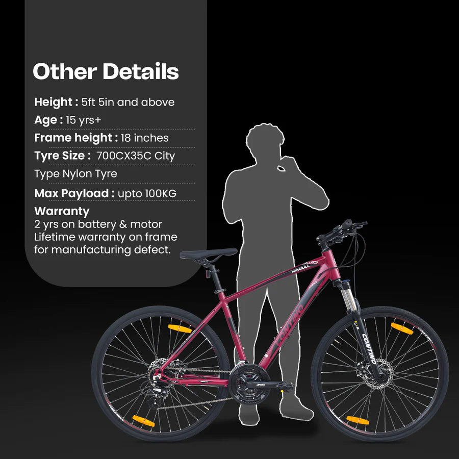 Stryder Contino 700C Wingull 24 Speed Bicycle price, colours, pictures, specs and reviews ...