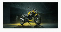 TVS Raider 125 Motorcycle Picture Gallery. FIERY YELLOW - Bikes4Sale